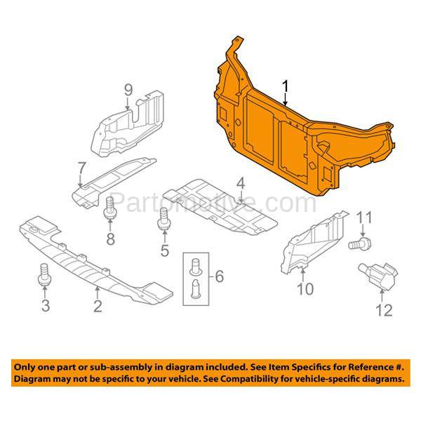 Radiator Support For 2010-2013 Kia Forte 2010-2012 Forte Koup Primed ...